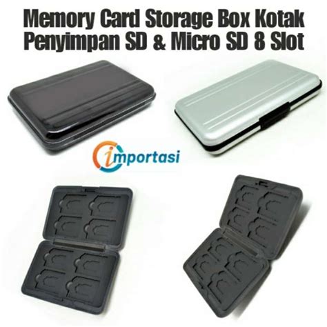 Promo MEMORY CARD STORAGE BOX KOTAK PENYIMPAN SD MICRO SD SIM CARD 8 SLOT Diskon 40 Di Seller