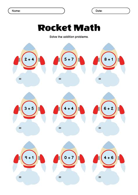 15 Rocket Math Practice Worksheets Free Pdf At