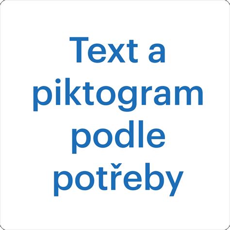 Samolepicí Protiskluzové Značení Na Vozovky Text A Piktogram Dle Potřeby Pvc Bílá 600×600
