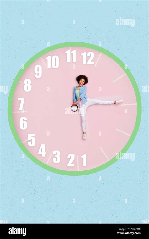 Creative Photo Artwork Graphics Collage Of Funny Attractive Flexible