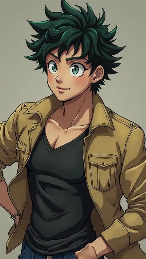 Deku From My Hero Academia Exuding Confidence And Charm