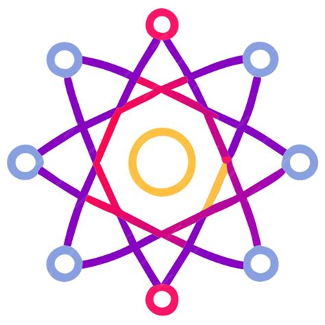 Premium Vector A Round Neuron Icon