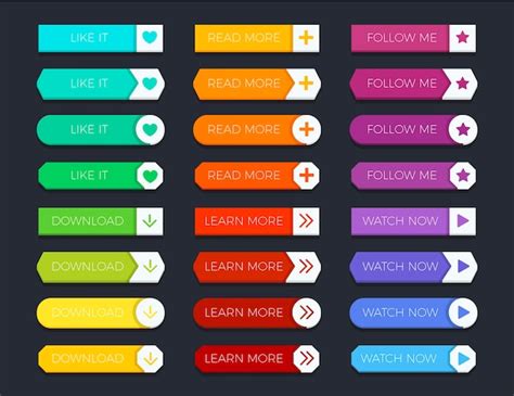 Free Vector Flat Design Call To Action Buttons