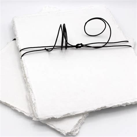 Handmade Paper Menus With Calligraphy Etsy