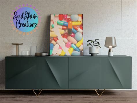 Pill Poster Pill Art Retro Wall Art Vintage Wall Art Vintage