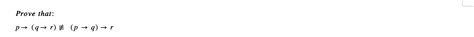 Solved Prove That P Qr Pq R Chegg Com