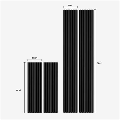 Modern Black Color Matte Acoustic Slat Wall Panels Wall And Ceiling
