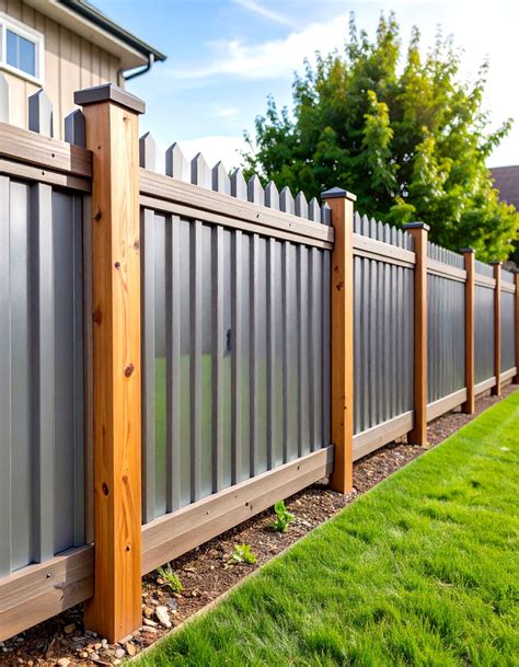 24 Metal And Wood Fence Ideas For Durable Stylish Boundaries Too