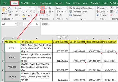 Hướng Dẫn Cách Căn Giữa ô Trong Excel Nhanh Chóng