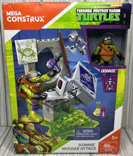 Mega Construx Tmnt Ninja Turtles Donnie Mouser Attack 5 New In Box 4561671318