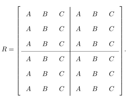 Amsmath How To Change The Vertical Position Of A Horizontal Line In A Matrix TeX LaTeX