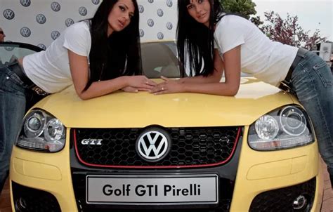 Wallpaper The Sky Look Girl Trees Volkswagen Beautiful Girls