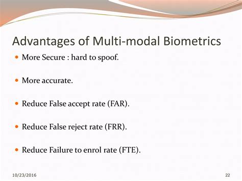 Multi Modal Biometric System Pptx