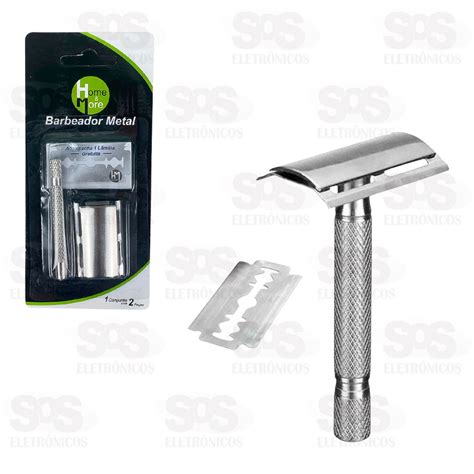 Aparelho De Barbear Em Metal Lâmina Home More HM 10