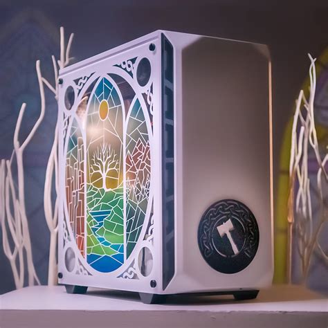 Ironside Yggdrasil Pc Celebrates Norse Mythology With A Stained Glass