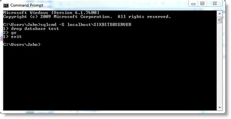 Deleting A Database