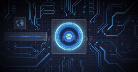 image of scope scanning processor elements and data processing on