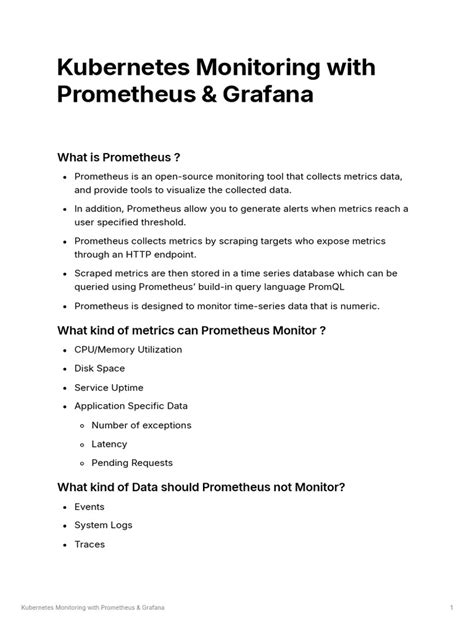 kubernetes monitoring with prometheus grafana pdf computing