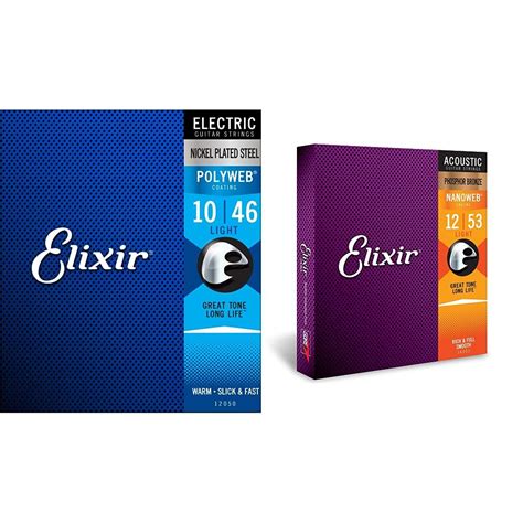 elixir strings electric guitar strings with polyweb coating and