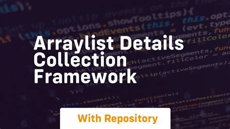 Arraylist Details Collection Framework Youtube