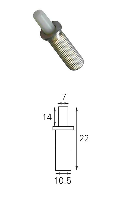 철물다나와 [슬라이딩도어부속 레일 미닫이문 하부가이드 44번 스프링 Pvc촉]