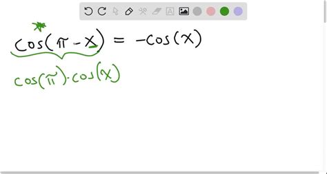 SOLVED Verify each identity cos π x cosx