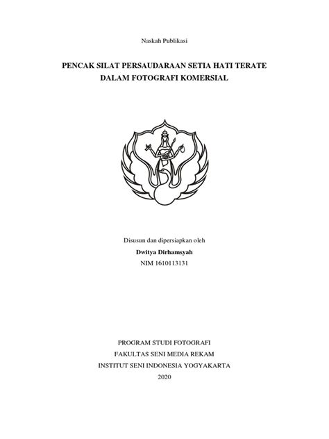 Naskah Publikasi 1 Kolom Dwitya Dirhamsyah Pdf