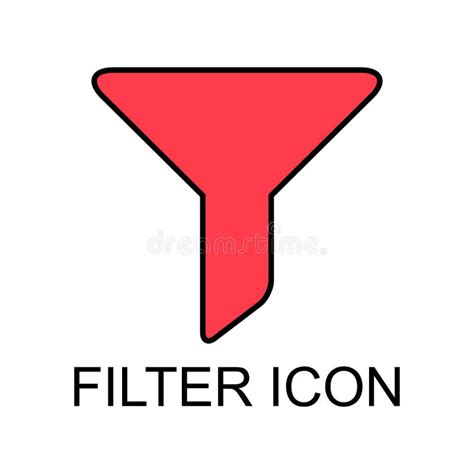 Filter Button Web Shape Icon Flat Filtering Symbol Funnel Sign Vector Illustration Stock Filter Button Web Shape Icon Flat Filtering Symbol Funnel Sign Vector Illustration Stock