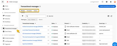 Transactional Messaging Adobe Campaign