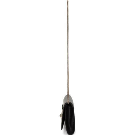 Versus Black Oversized Safety Pin Clutch Versus