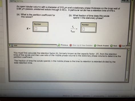 Solved You Want To Extract A Solute From ML Of Water Chegg Com