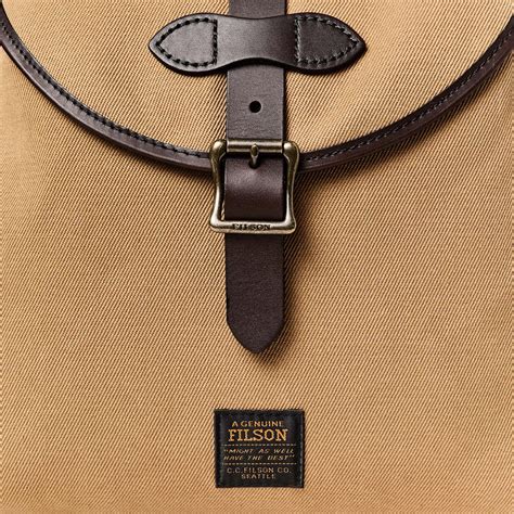Rugged Twill Drawstring Backpack By Filson Tan Beige