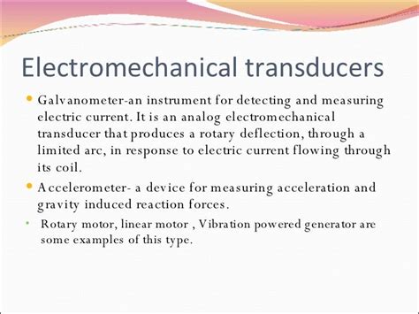 Transducers