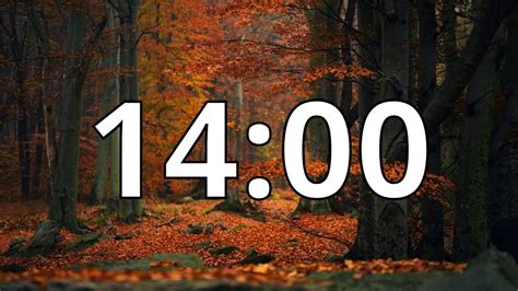 14 Minute Autumn Fall Countdown Timer With Music And Alarm Simple Beep