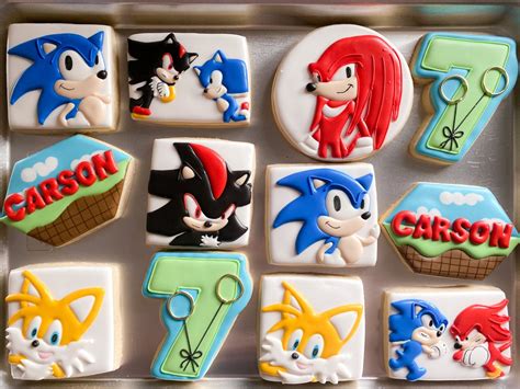 Sonic Birthday Cookies Sonic Birthday Birthday Cookies Sonic Birthday Parties