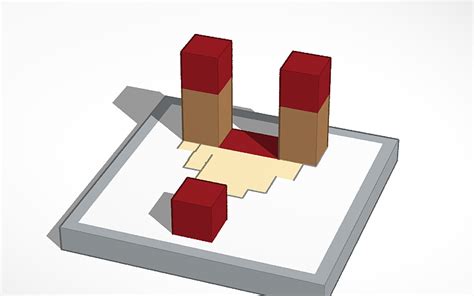 3d Design Redstone Comparator Tinkercad
