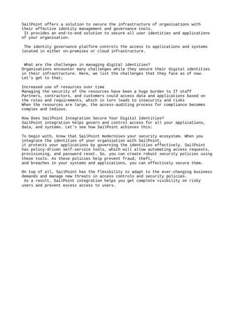 Sailpoint What Pdf