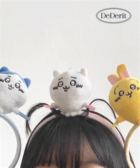 주문폭주 귀여운 먼작귀 치이카와 히치와레 우사기 인형 집게 머리띠 인형 헤어밴드 집게핀 재미있는 인싸템 파티 친구 우정