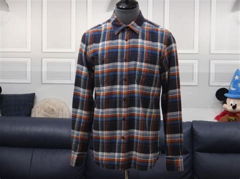 100호 코오롱 시리즈 남성 캐주얼 체크 긴팔 면셔츠 헬로마켓