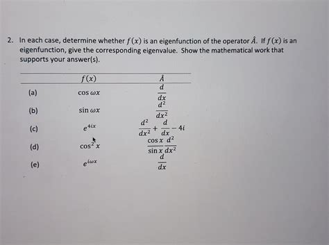 Solved In Each Case Determine Whether Fx ﻿is An