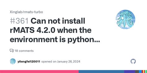 can not install rmats 4 2 0 when the environment is python 3 11 · issue