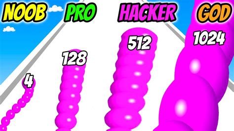 NOOB Vs PRO Vs HACKER Vs GOD Snake Balls Run YouTube