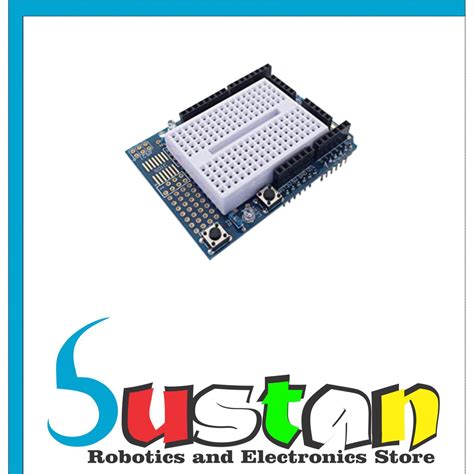 jual prototype shield v5 with mini breadboard compatible board for