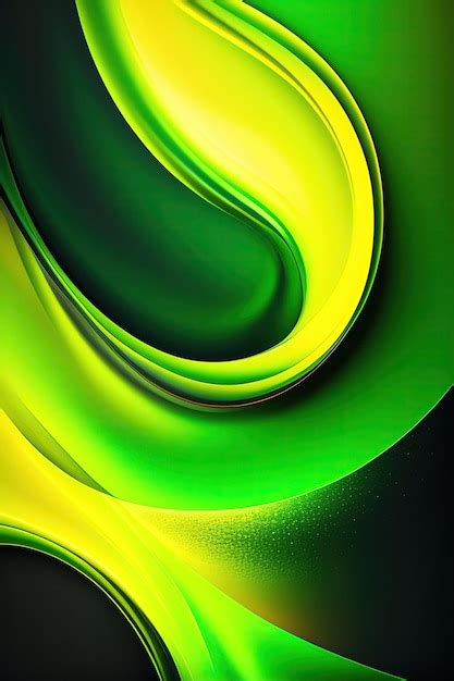 Premium Ai Image Abstract Bright Green Background