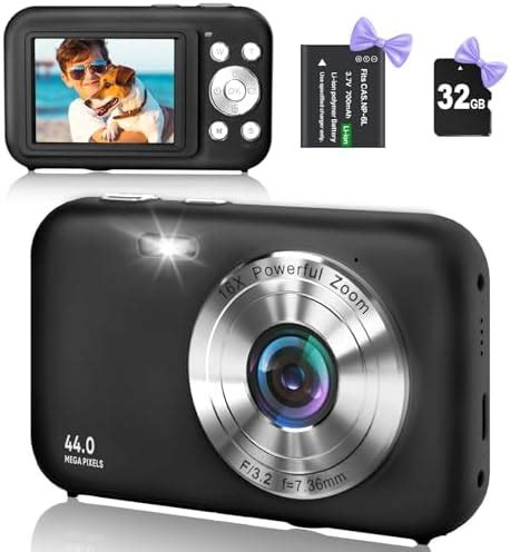 Appareil Photo Numérique Compact 1080p Hd 44mp Caméra Avec Carte 32go 24 Lcd Rechargeables