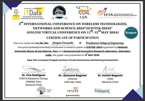 Jangam Sravanthi On Linkedin Connections Research Publication Achievement