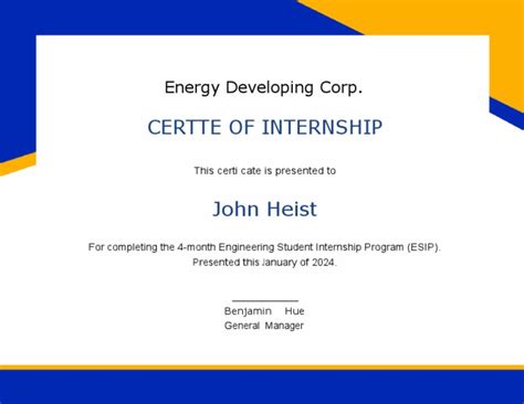 Free Engineering Internship Certificate Template Pdf