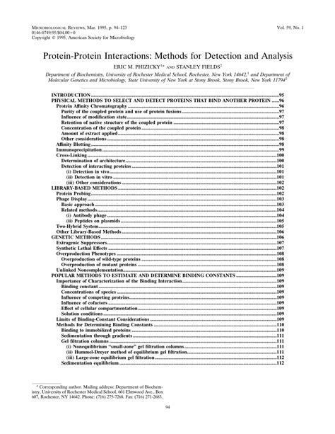 Pdf Dna Protein Interactions Methods For Detection And Analysis