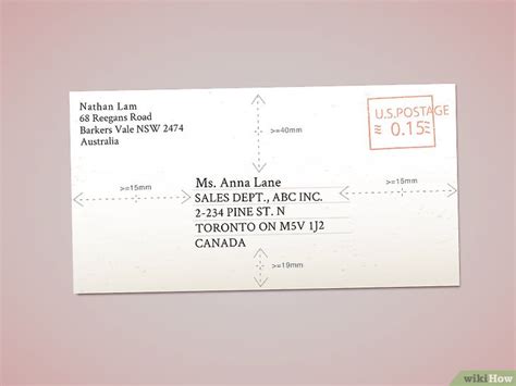 How To Address Envelopes To Canada Formatting Examples