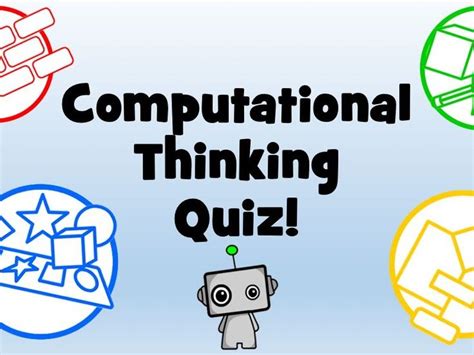 KS Computational Thinking Starter Quiz Teaching Resources Computational Thinking Algorithm